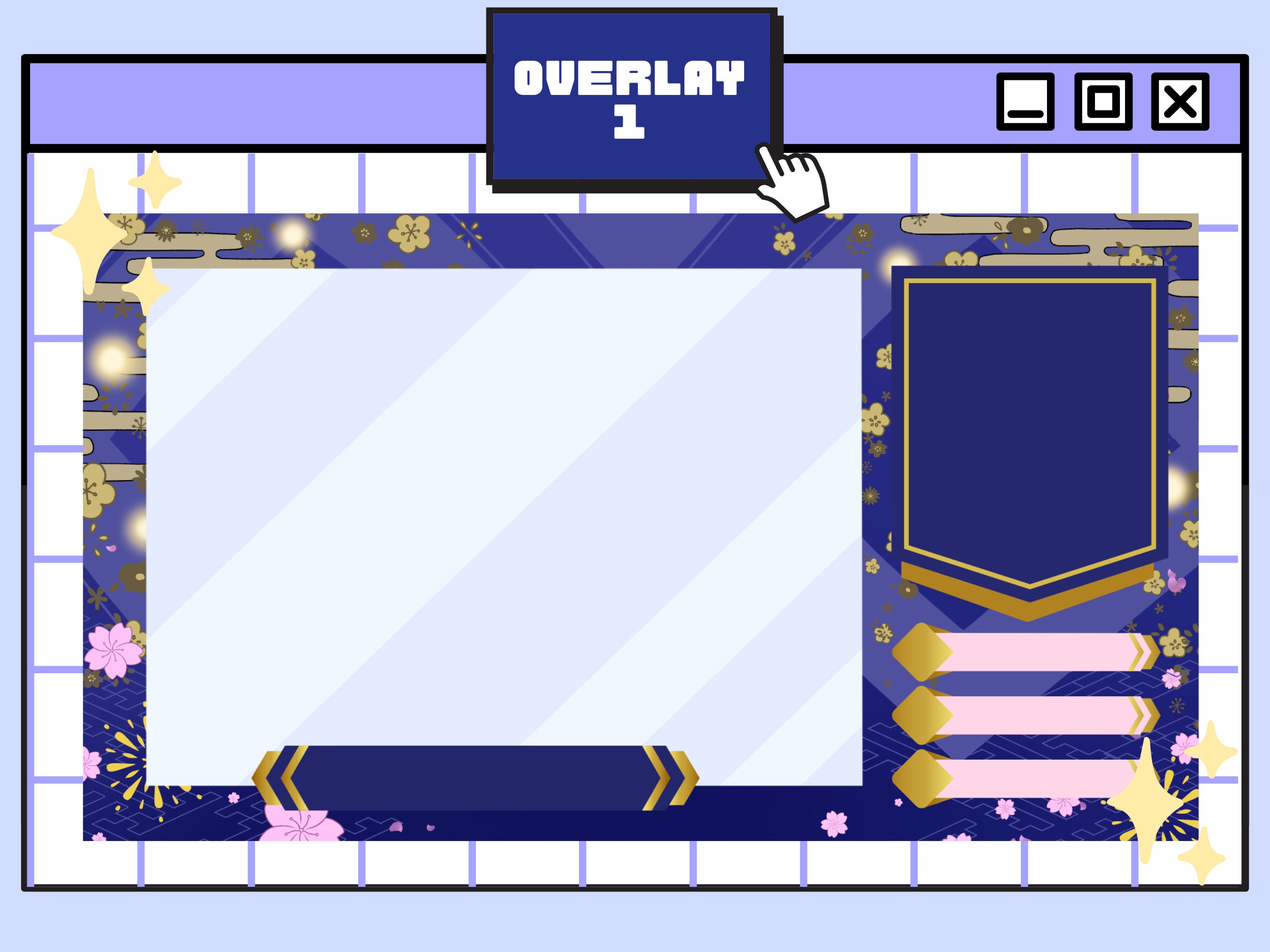 Twitch Stream Overlay- Genshin Ayaka Inspired | Cute Stream Overlay ...