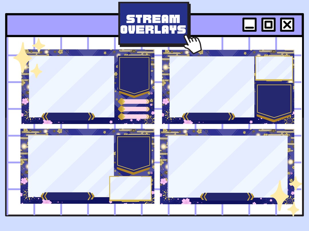 Twitch Stream Overlay- Genshin Ayaka Inspired | Cute Stream Overlay ...