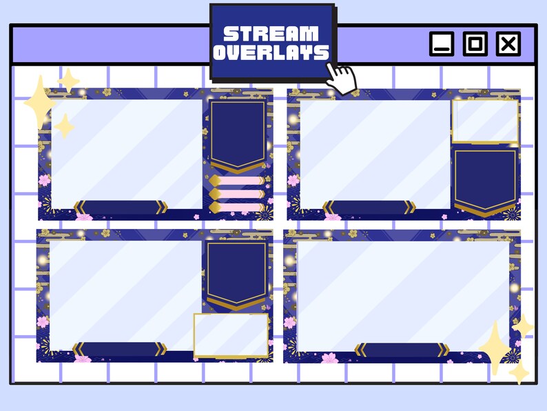 Twitch Stream Overlay- Genshin Ayaka Inspired | Cute Stream Overlay ...