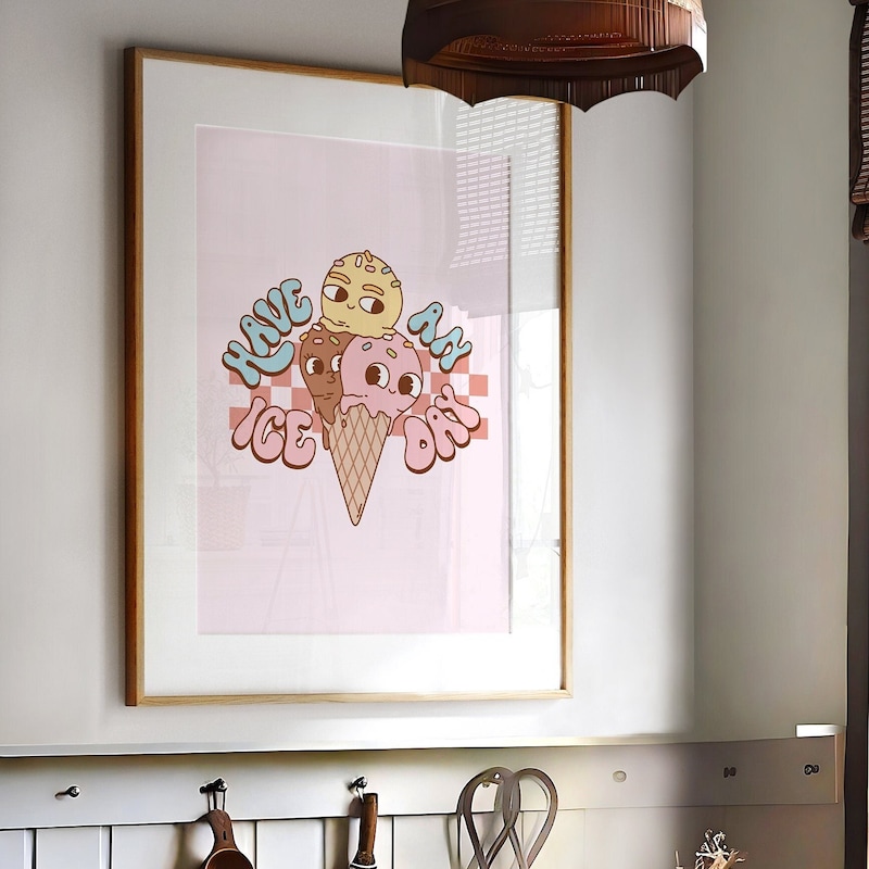 Ice Cream Poster - Etsy