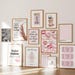 Pale Pink Wall Gallery Set of 12 Pastel Art Prints Coquette Vintage ...