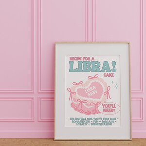 Trendy Libra Wall Art Print Astro Boho Digital Download Gift for Libras ...