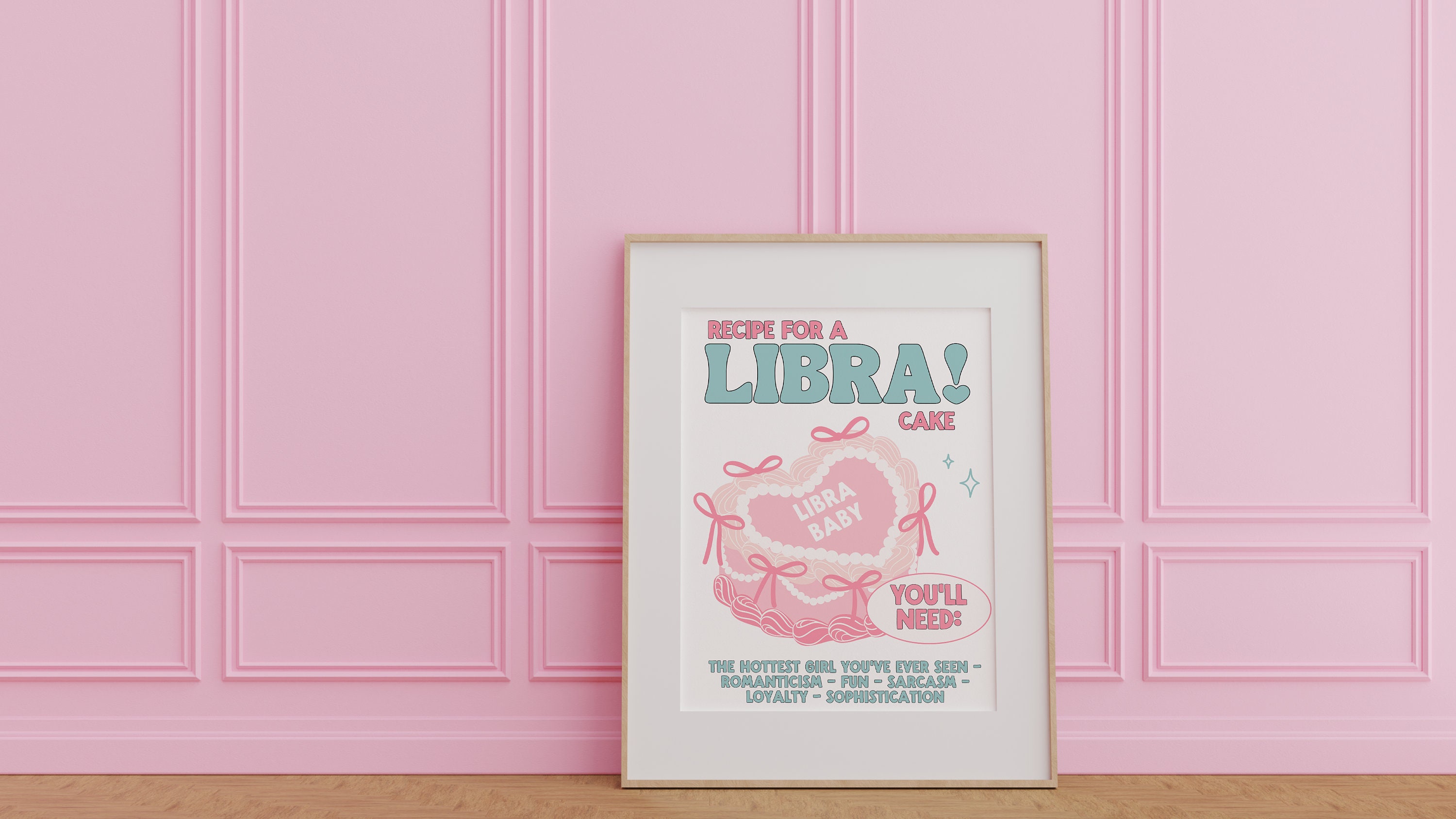 Trendy Libra Wall Art Print Astro Boho Digital Download Gift for Libras ...