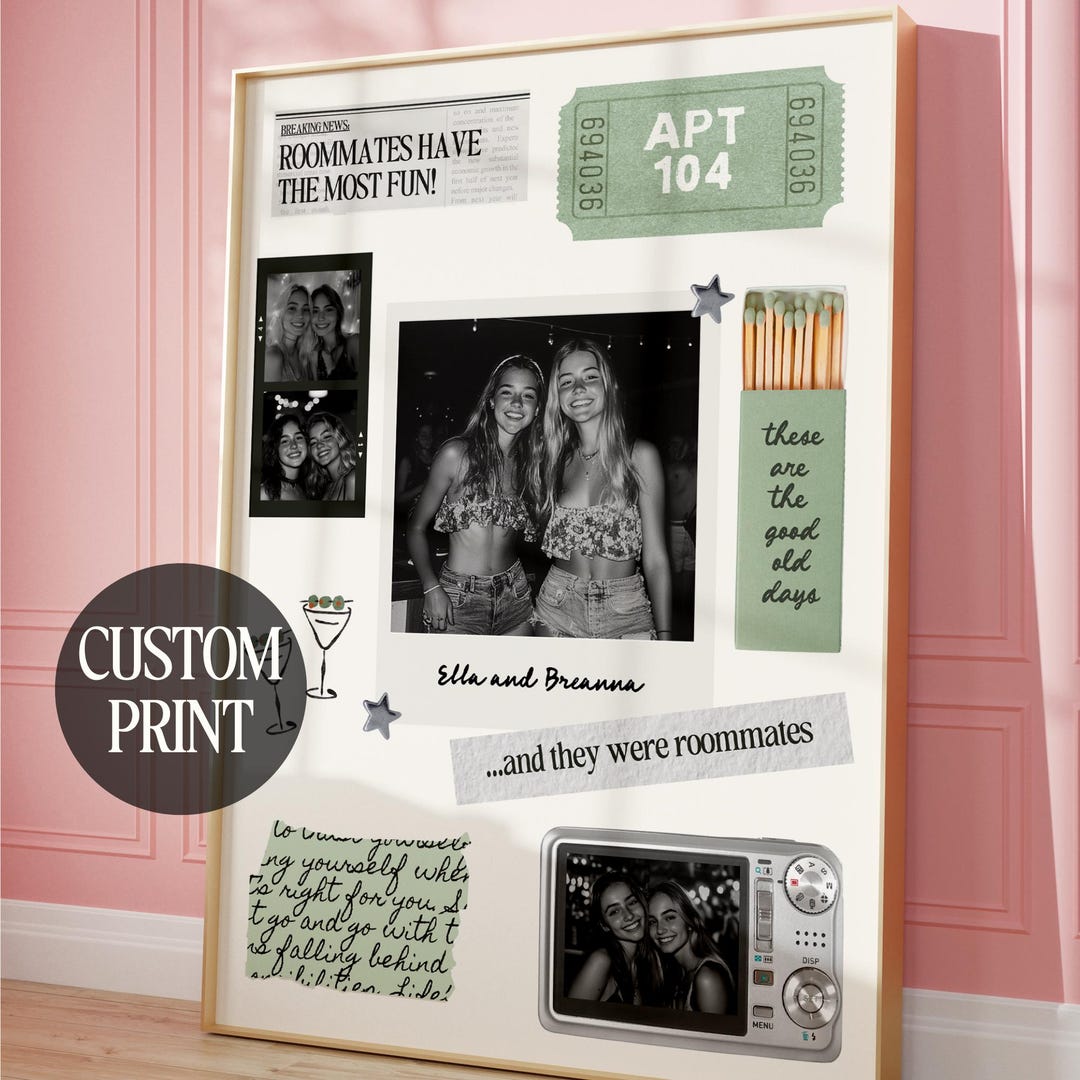 Custom Photo Collage Print: Coquette Scrapbook Style (digital Download ...