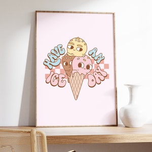 Cute Ice Cream Wall Art Instant Digital Download Printable Kitchen ...