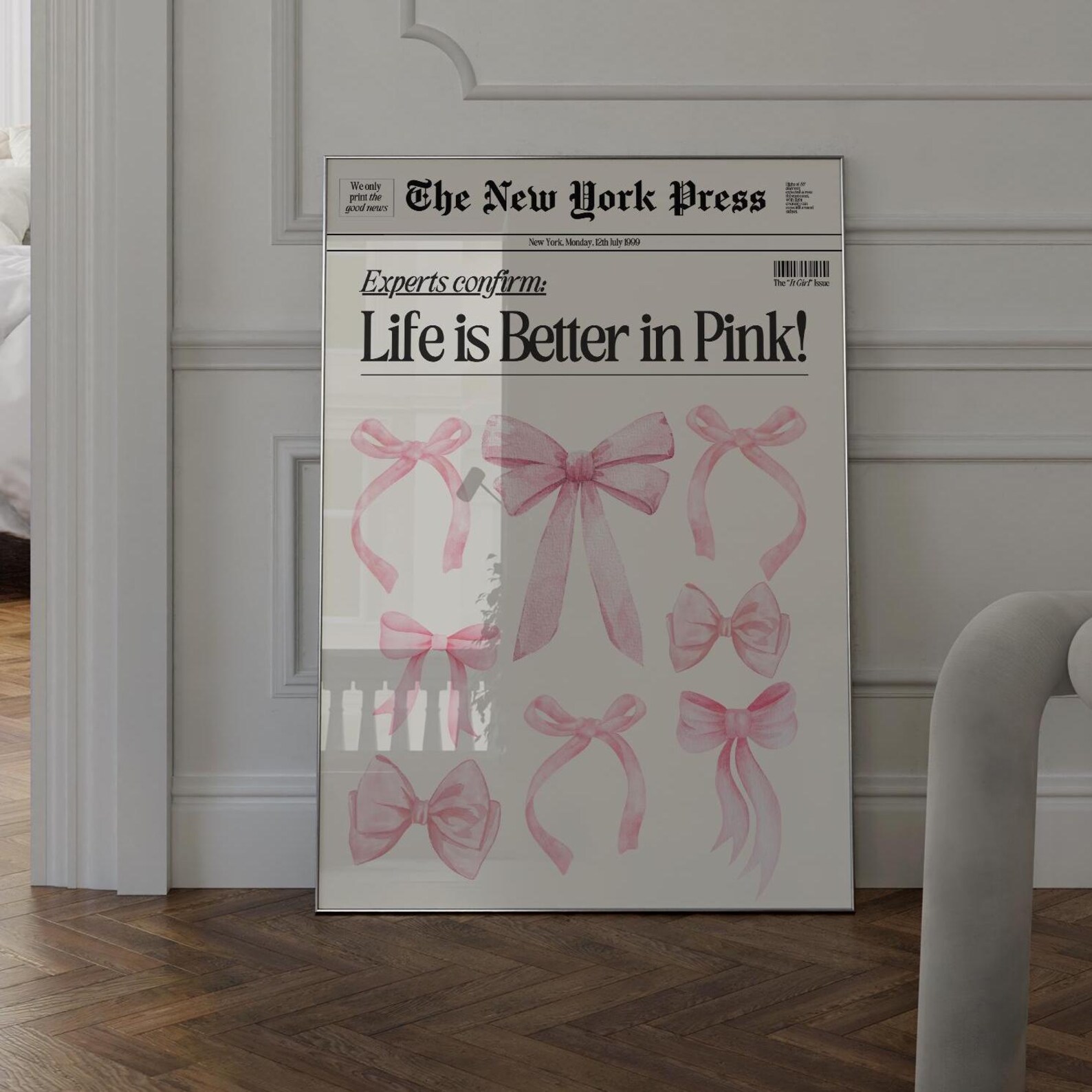 Retro Coquette Pink Printable Poster Aesthetic Apartment Decor Trendy ...