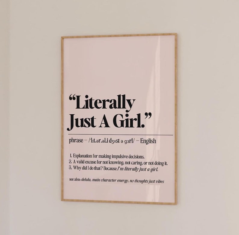 Dictionary Word Definition Print | DIGITAL DOWNLOAD | Minimalist Wall ...