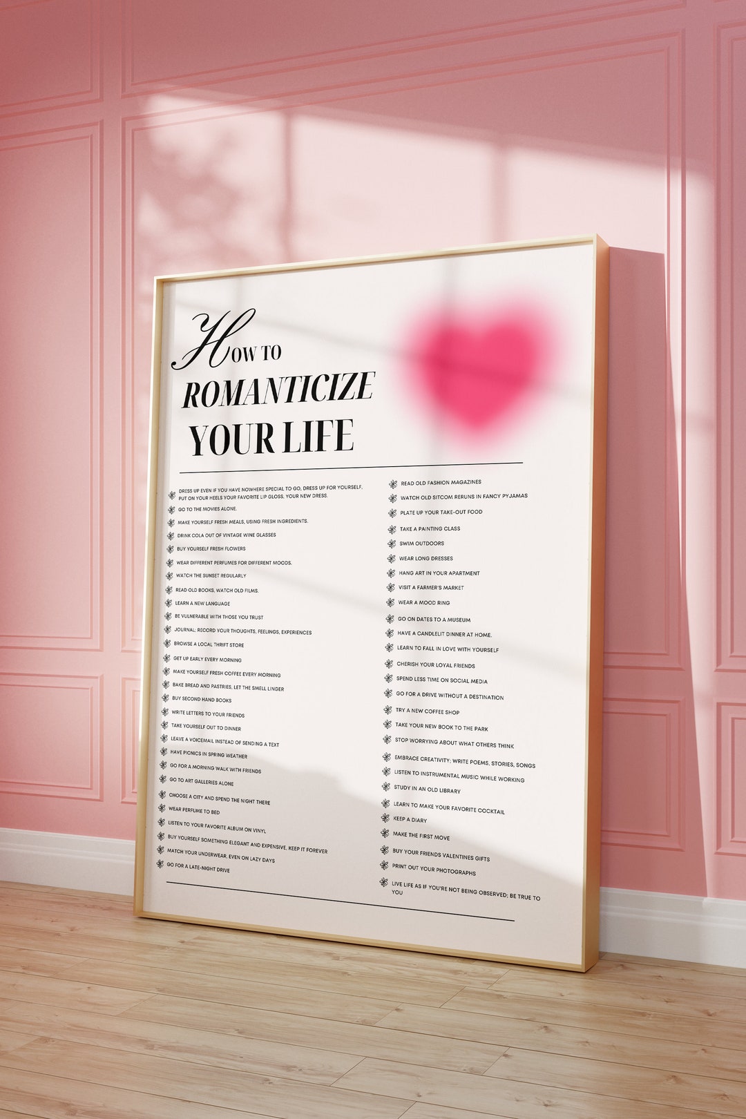 Romanticize Your Life Aura Printable Digital Download Wall Art for ...