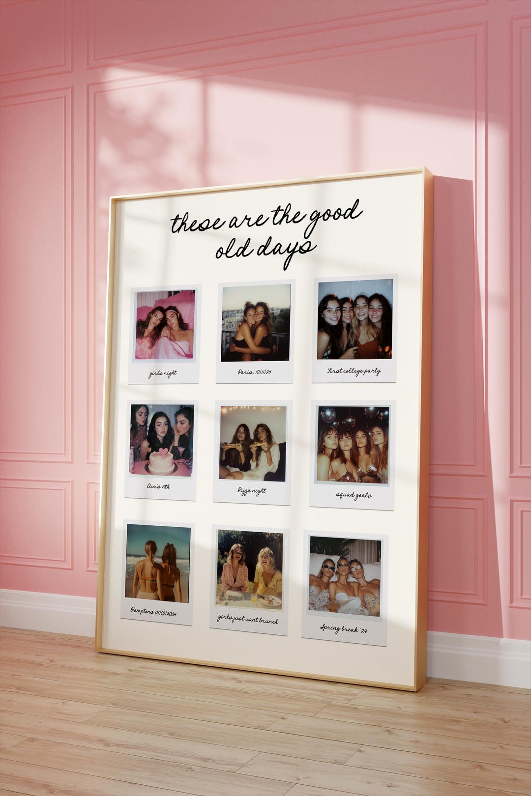 Good Old Days CUSTOM Retro Photo Print, Personalized College Dorm ...
