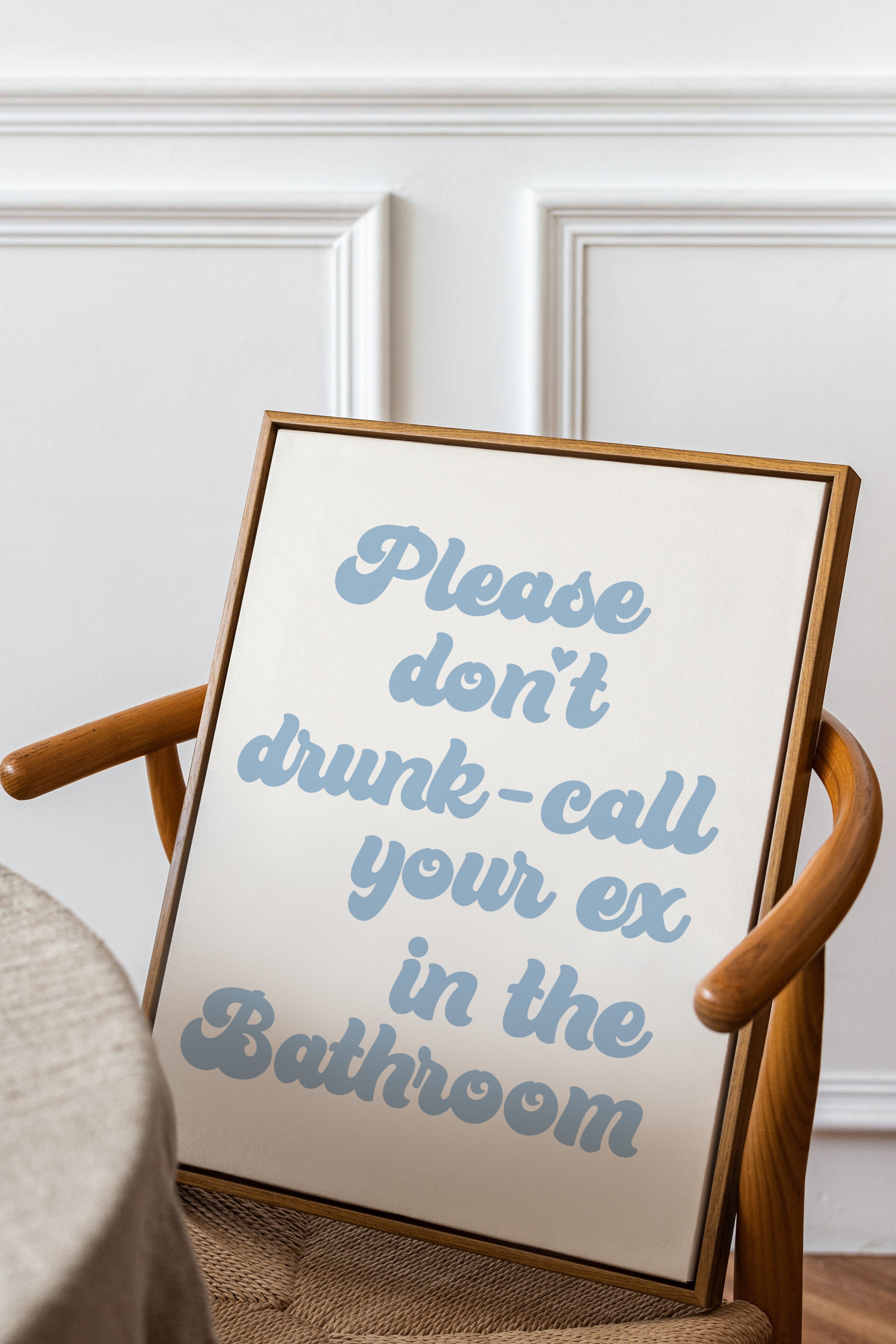 Bathroom Art Print DUO Funny Quote for College Dorm Apartment - Etsy