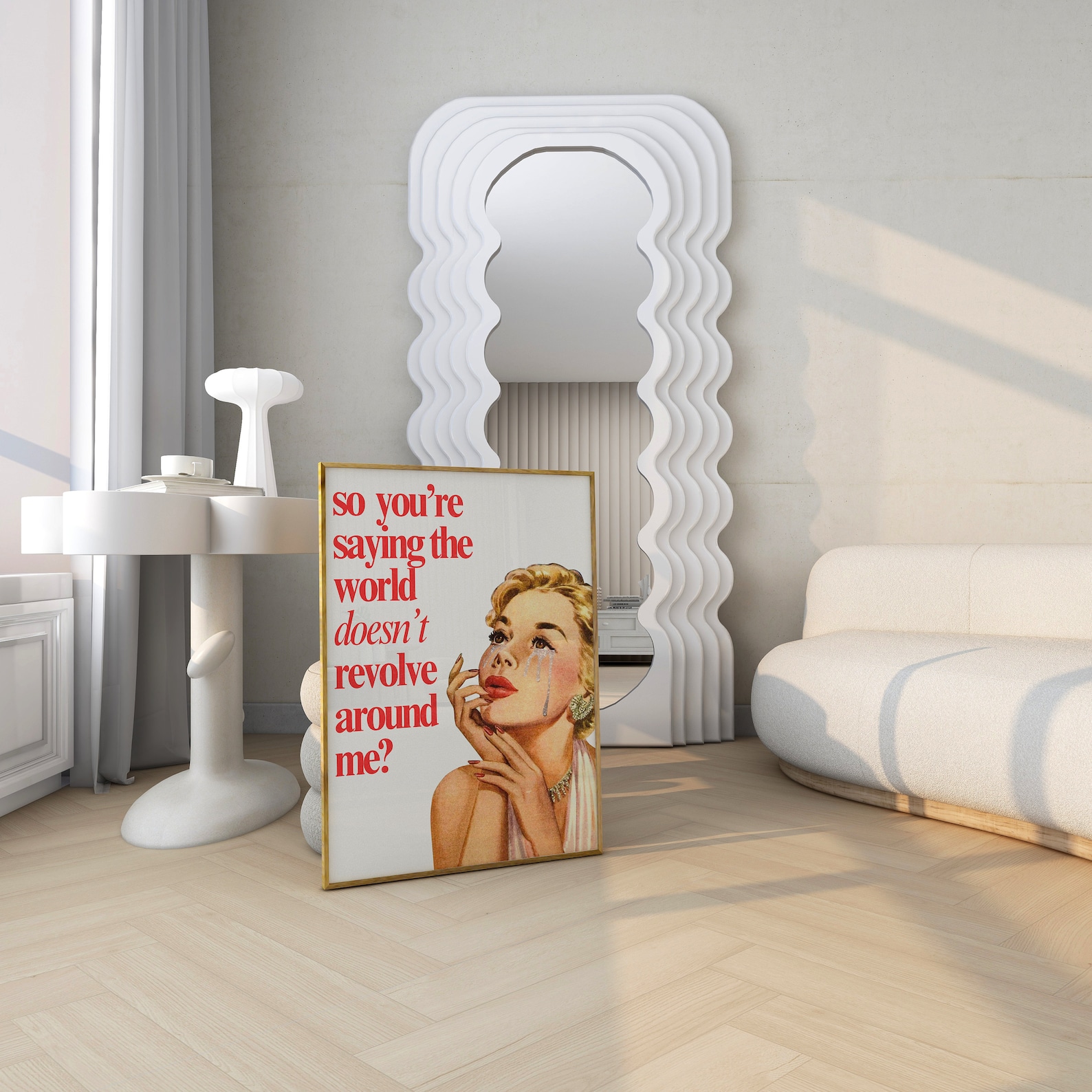 Retro Woman Funny Quote Printable Poster Trendy Vintage Housewife Wall ...