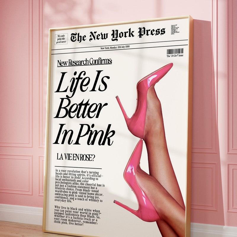 Pink Aesthetic Posters - Etsy