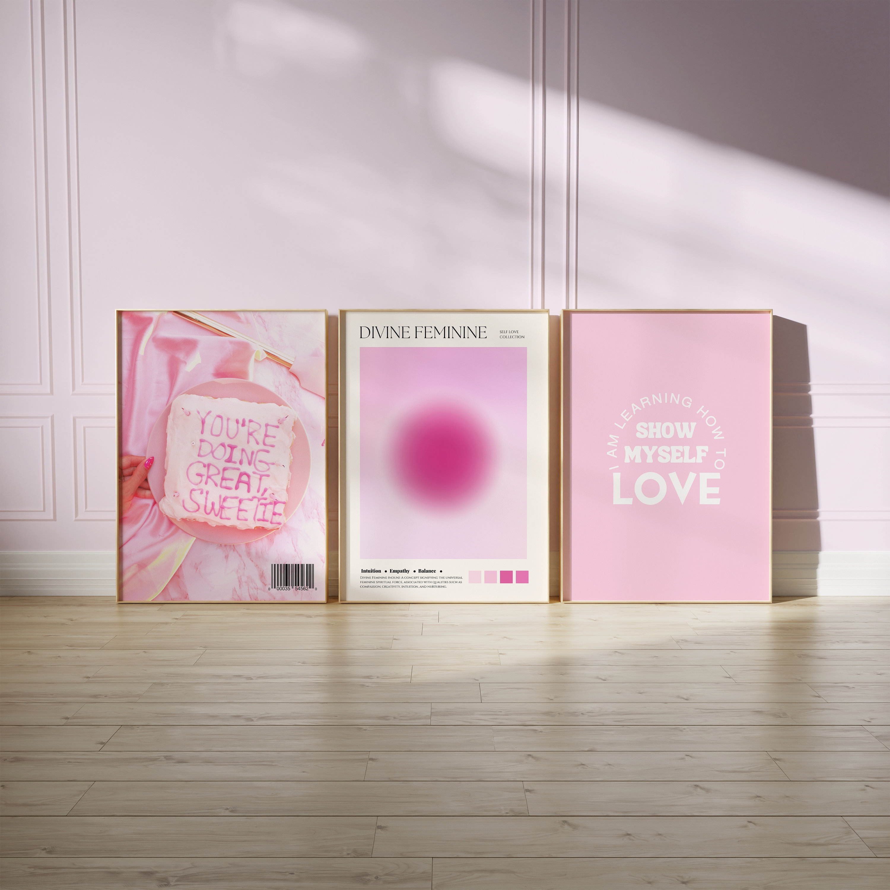 6 Pink Aesthetic Wall Art Posters Instant Download Printable - Etsy