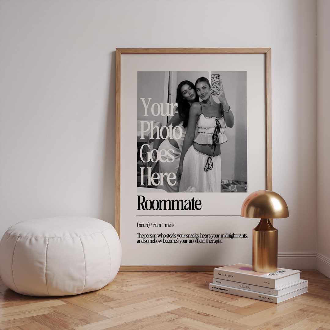Custom Roommate Definition Print: Personalized Dorm Decor (digital ...