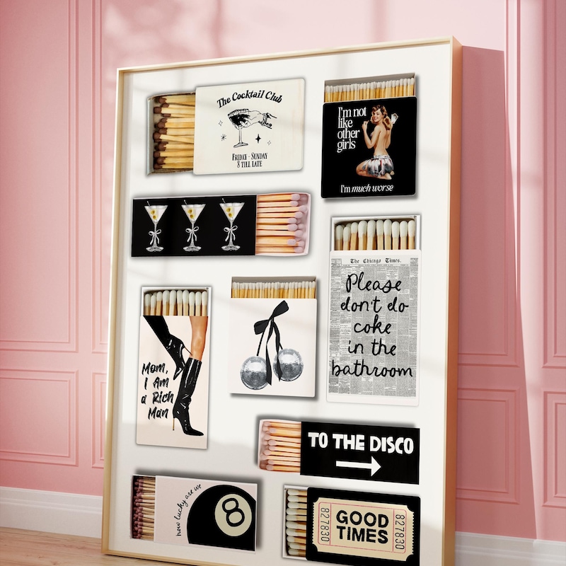Aesthetic Match Boxes - Etsy