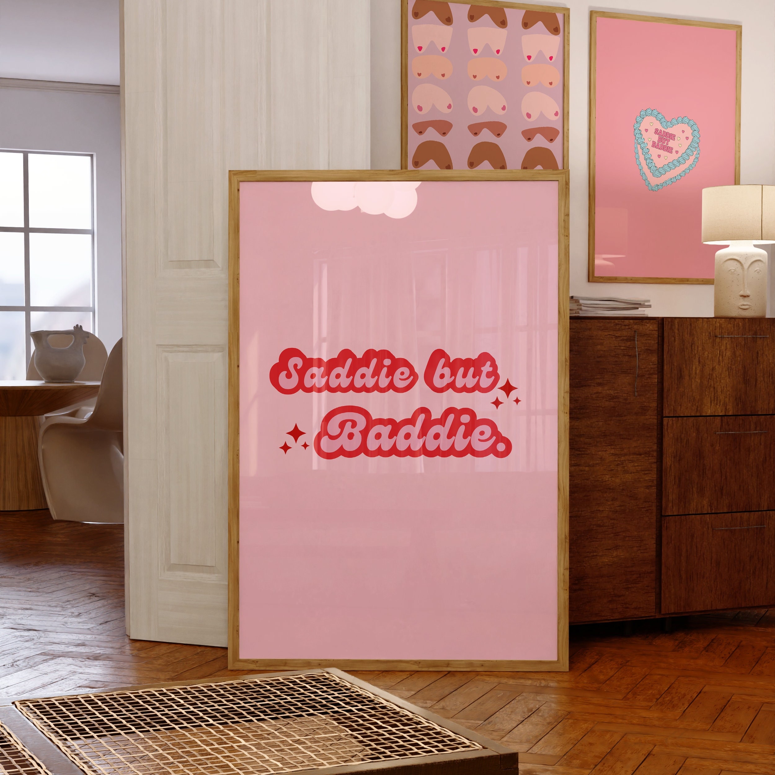 Saddie but Baddie Wall Art Instant Digital Download Sassy Funky Wall ...