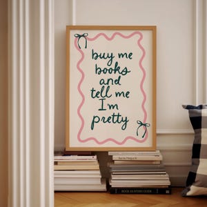 Bookish Decor Printable Book Lover Print Poster Instant Digital ...
