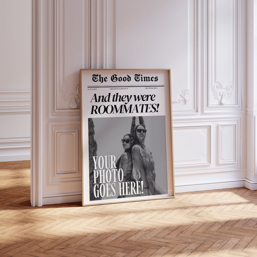 24 Hour Turnaround Custom Headline Wall Art Photo Roommates Friends ...