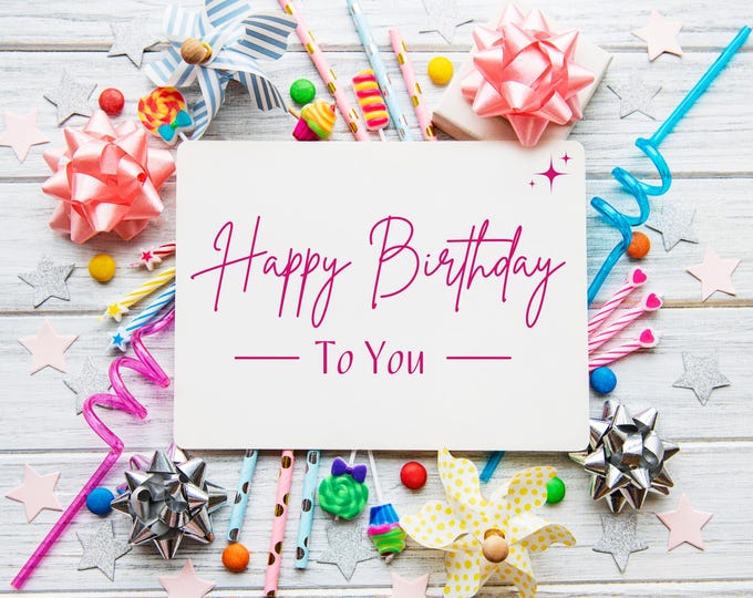 Custom Birthday Calendar Card • Personalized Date&age • Minimalist ...