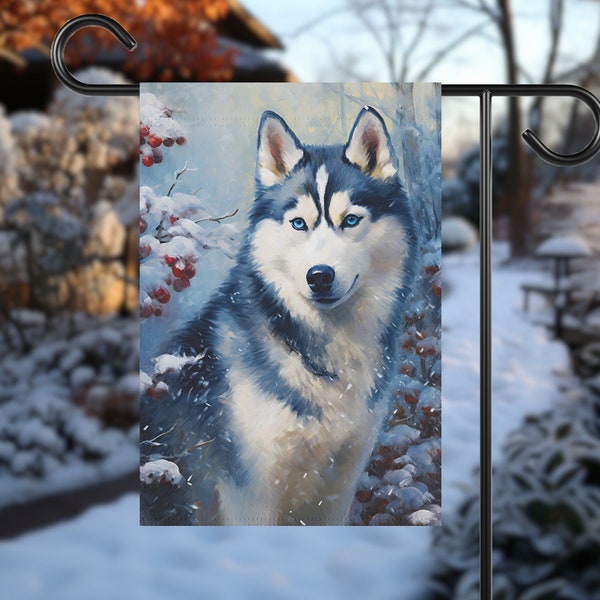 Siberian Husky Flag - Etsy