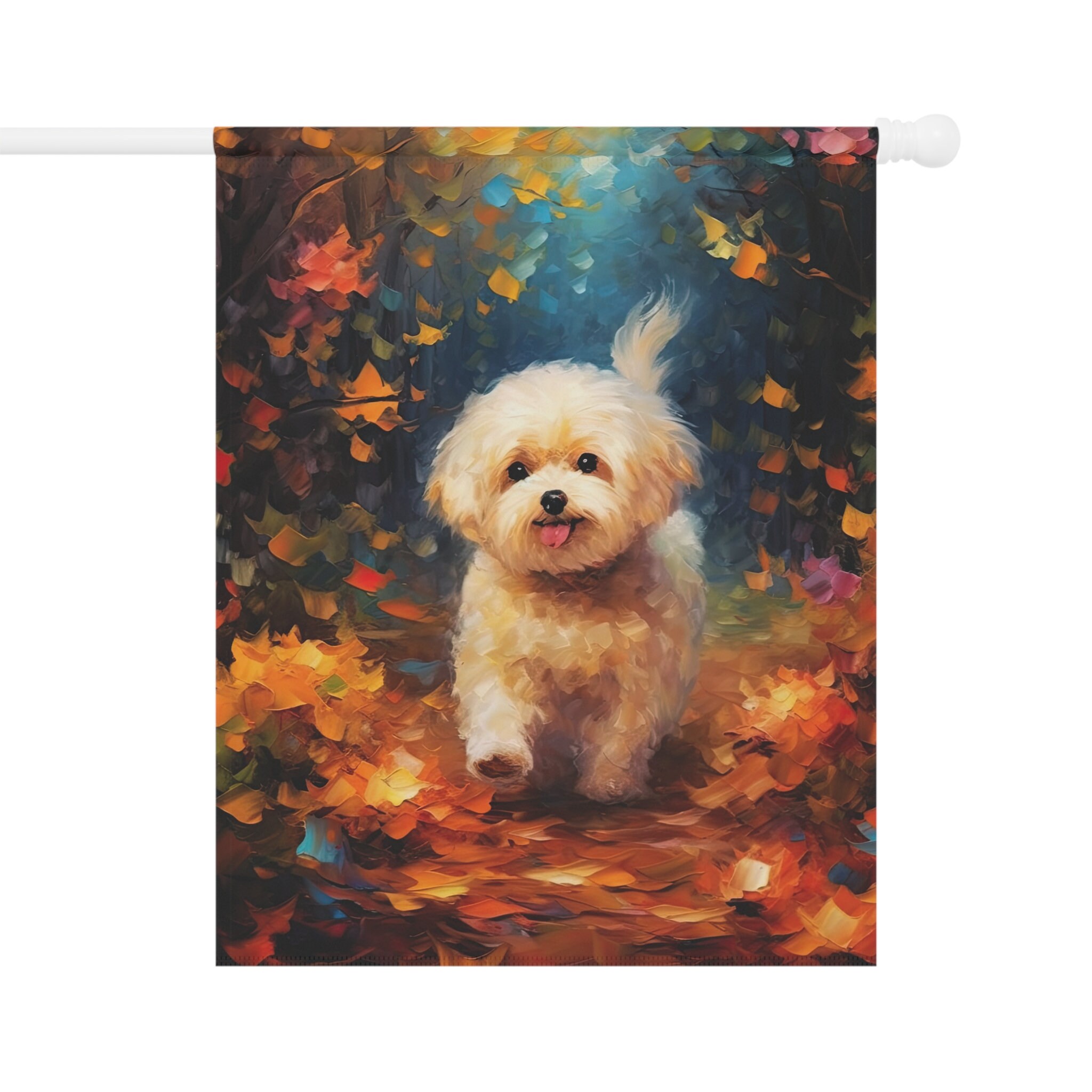 Bichon Frise Garden & House Banner Fall Color Flag Autumn - Etsy