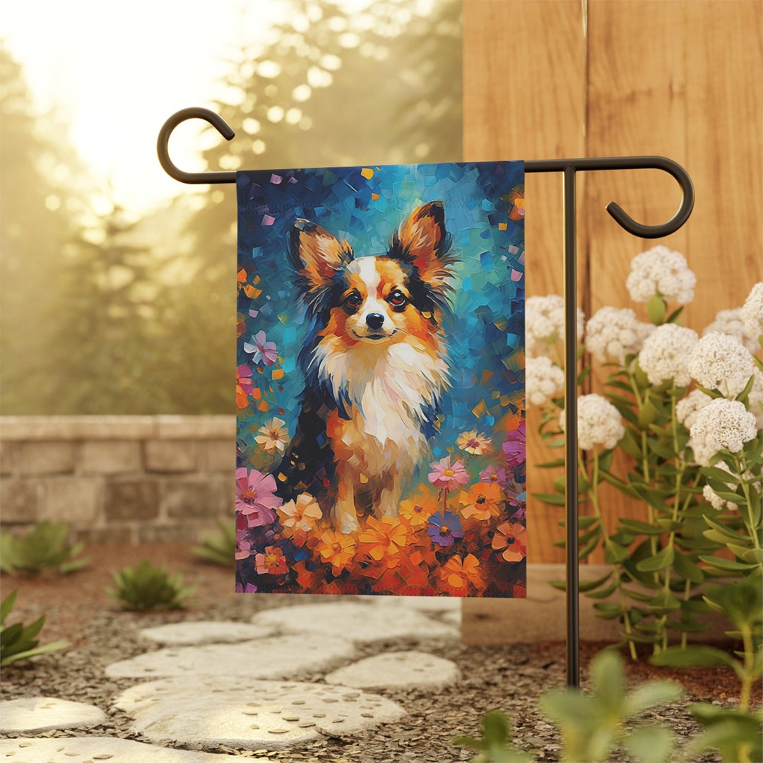 Papillon Garden & House Banner, Fall Color Flag, Autumn Flag, Pet Flag ...