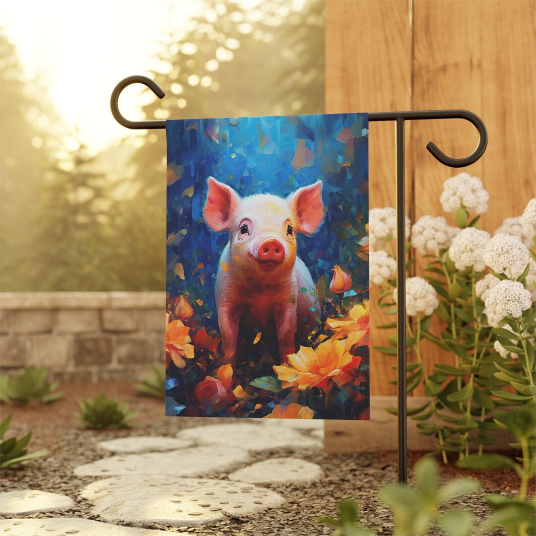 Piglet Garden & House Banner, Fall Colors, Autumn Flag, Yard Flag ...