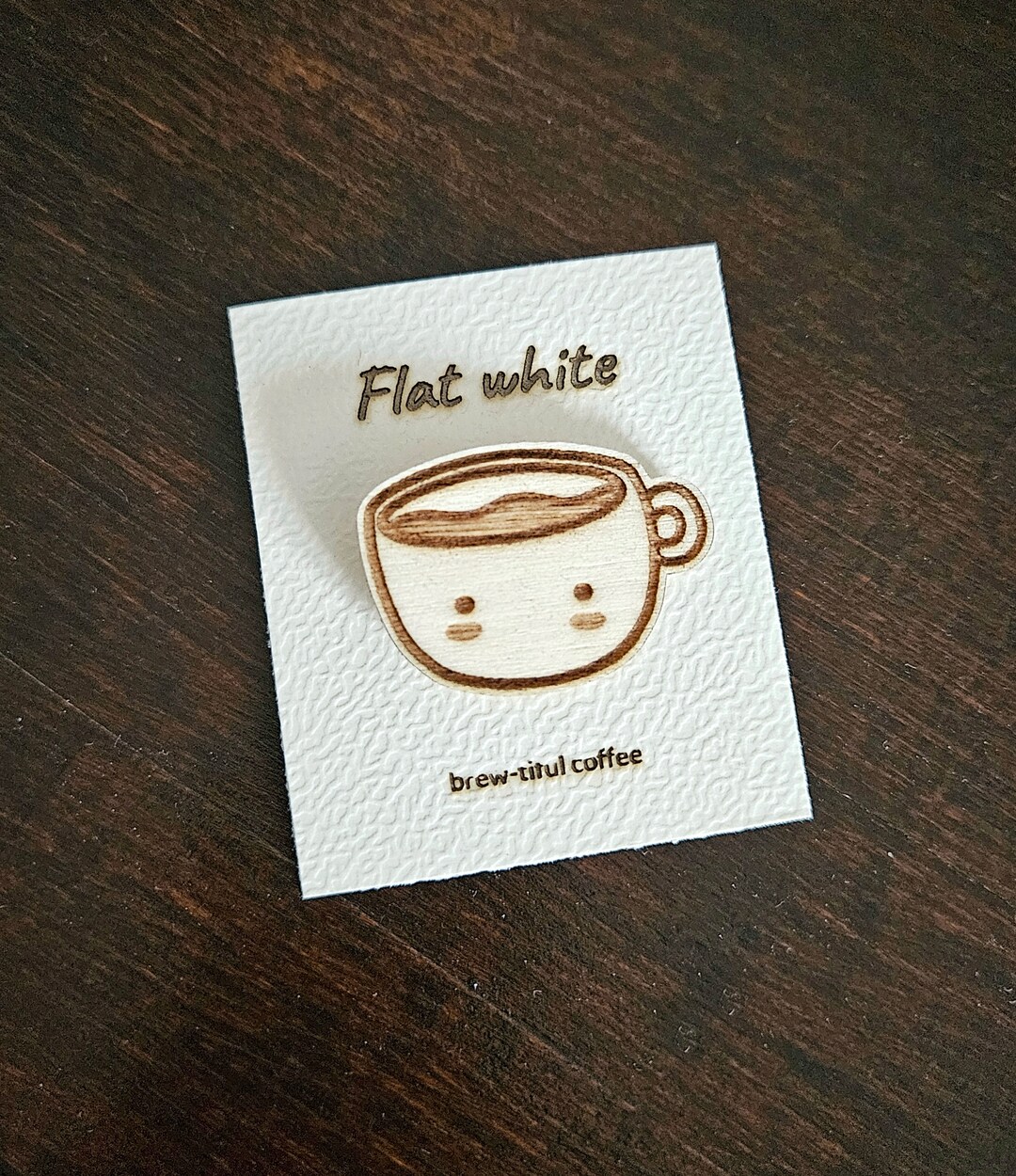 Coffee Wooden Pin Badge | Choose Your Coffee | 3mm - Etsy