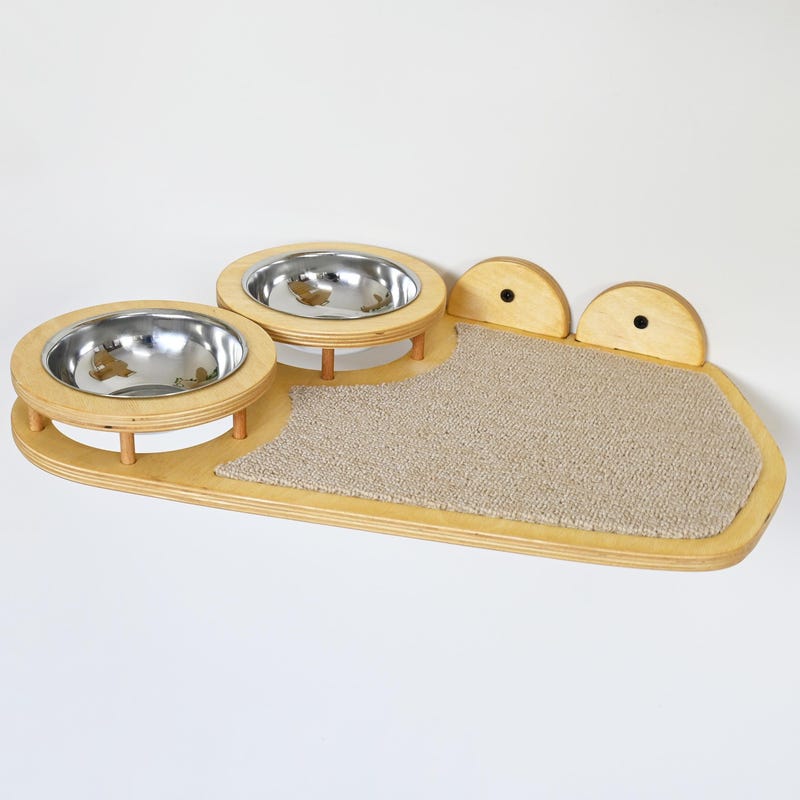 Cat Feeder Shelf Black - Etsy UK