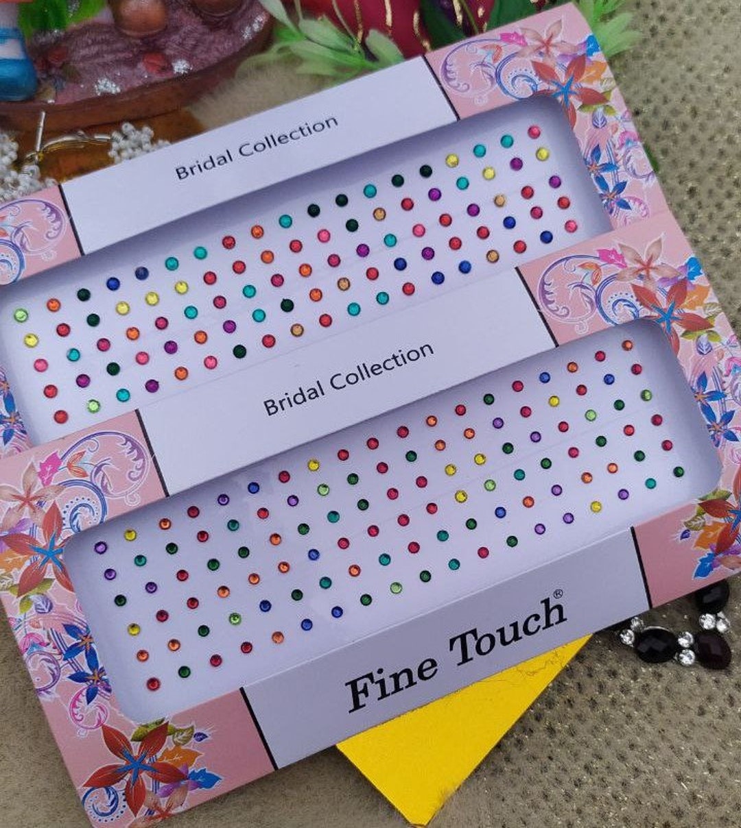 114bindis Art Deco Multi Color Sticker Indian Bindis, Face Studs ...