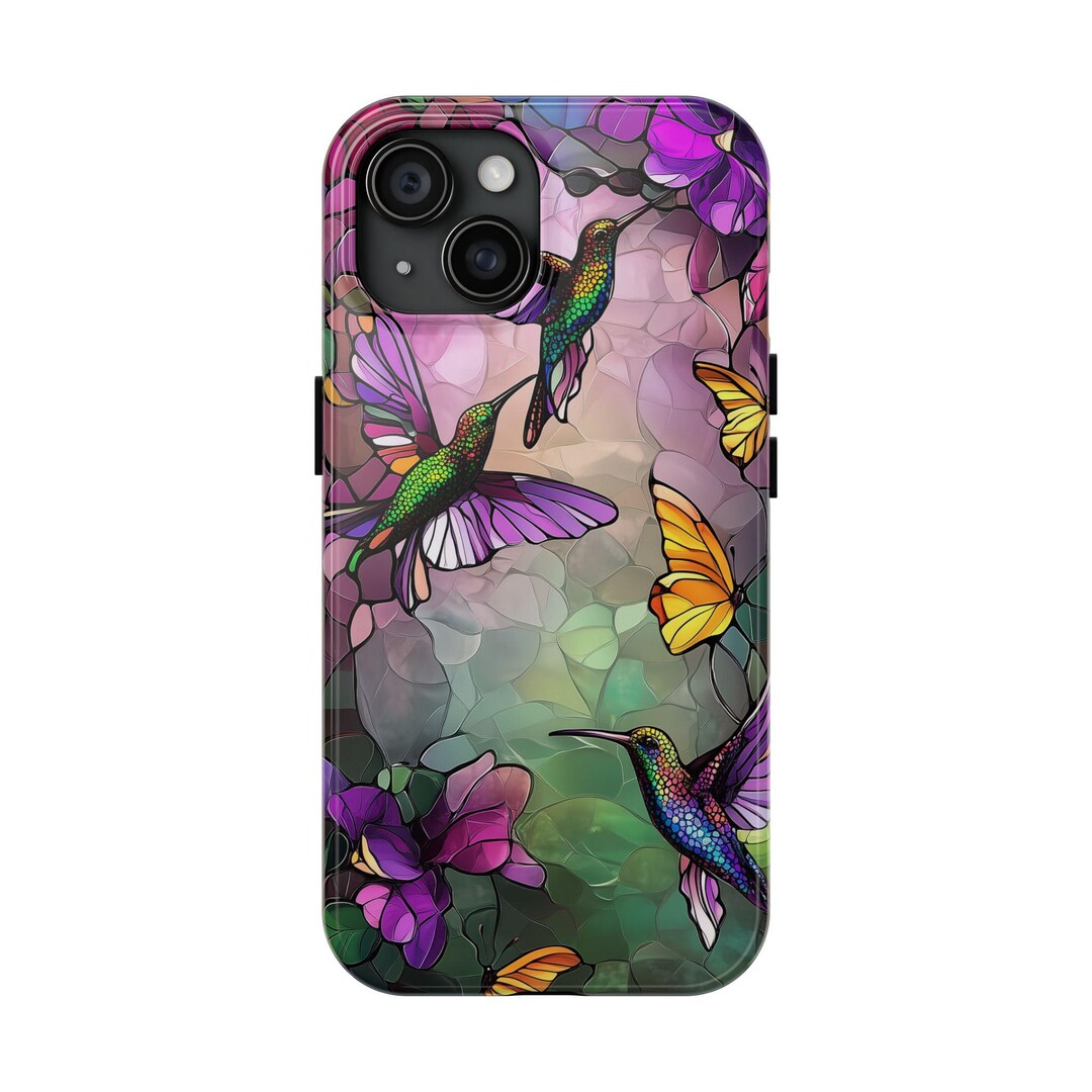 Fantasy Hummingbirds and Butterflies Phone Cases iPhone 15 Thru SE Dual ...