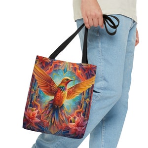 Golden Hummingbird Tote Bag Available in Three Sizes Unique Gift ...