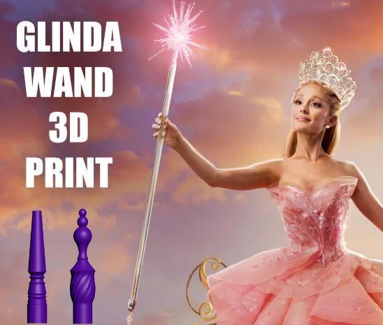 Glinda Wand Wicked 3D Print Digital Files, Two Movie-relevant Parts ...