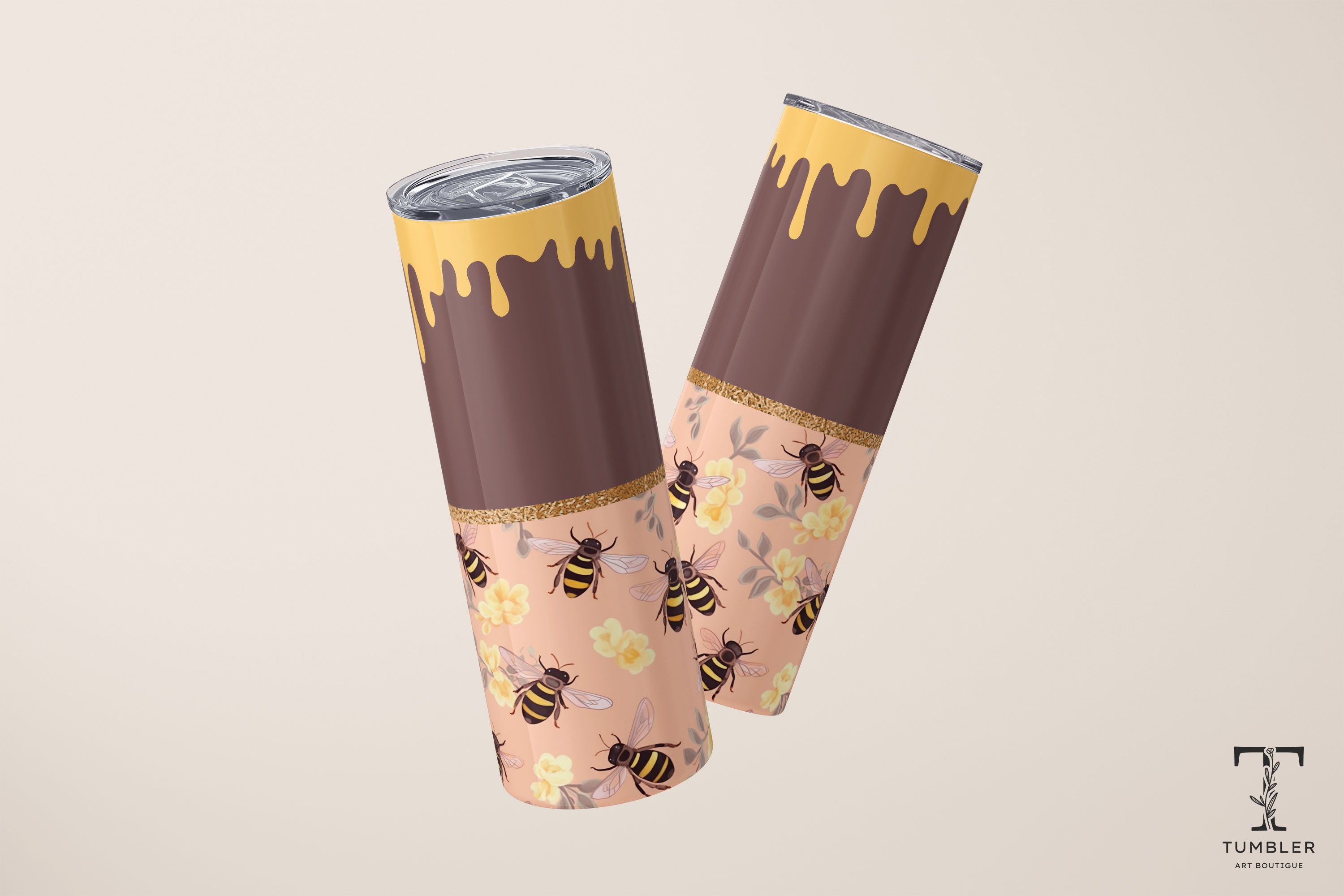 Bee 20oz Skinny Tumbler Design Honey Bee Tumbler Wrap Cute - Etsy