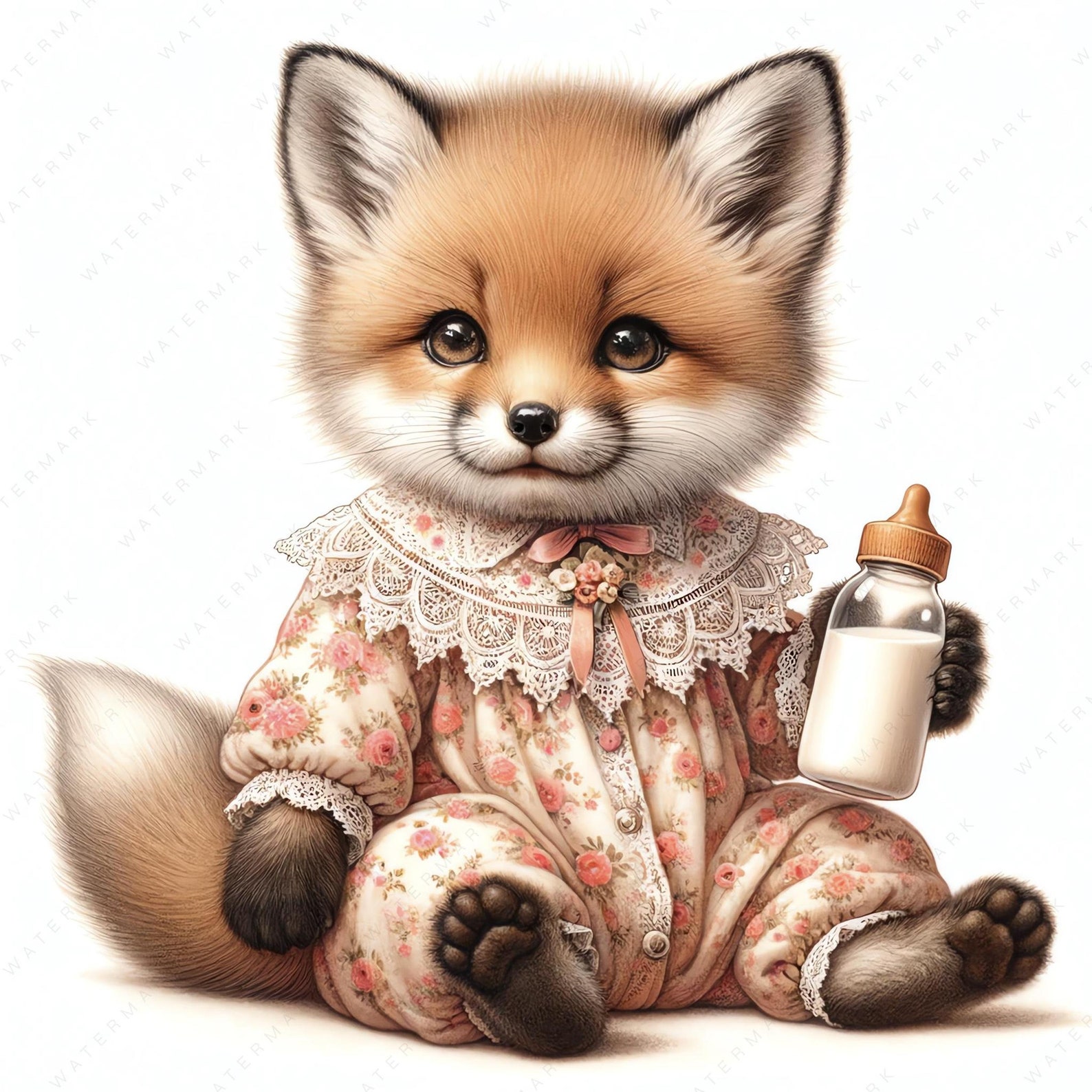 Baby Fox Clipart Clipart Bundle 10 Adorable Images Animal Art Crafts ...