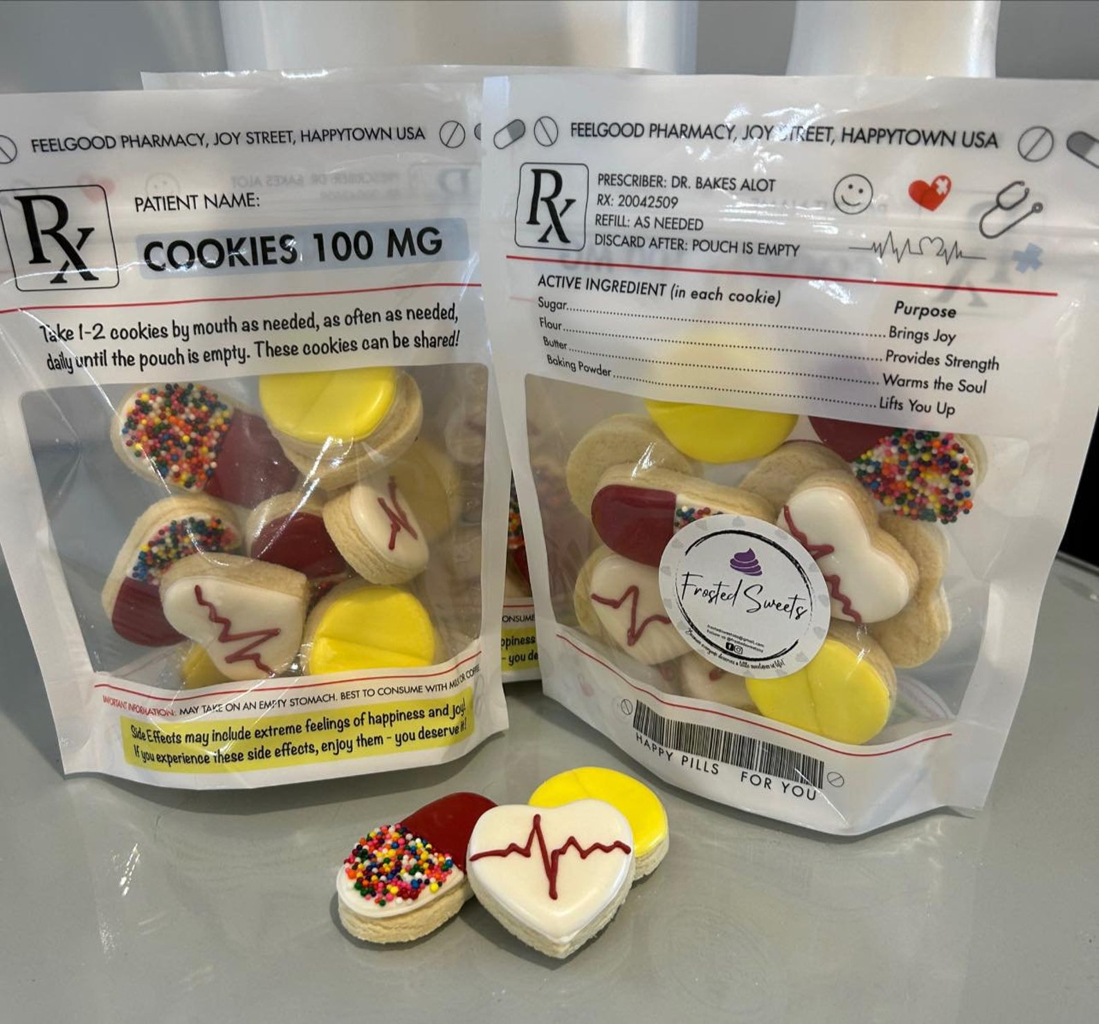RX Cookie Prescription Bag – Get Well Gift, Mini Sugar Cookies - Etsy