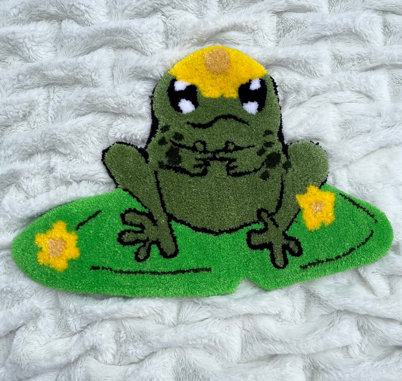 Cute Frog Rug - Etsy