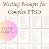 Journal Prompts for CPTSD, Complex PTSD, CPTSD Writing Prompts, Trauma ...