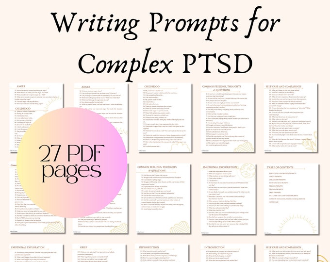 Trauma/ptsd, CPTSD Workbook Journal Printable, CBT Anxiety Workbook ...