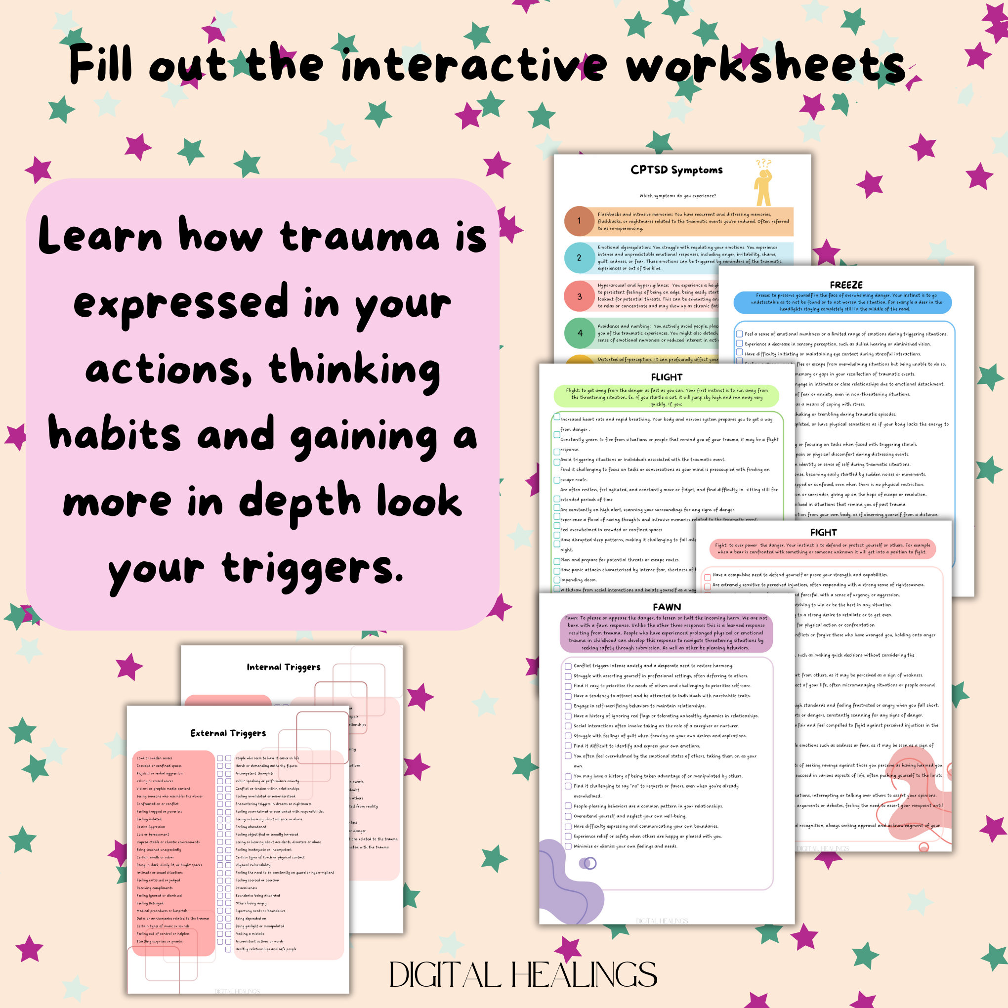 CPTSD Workbook: Complex PTSD Workbook and Self-love Self Care - Etsy