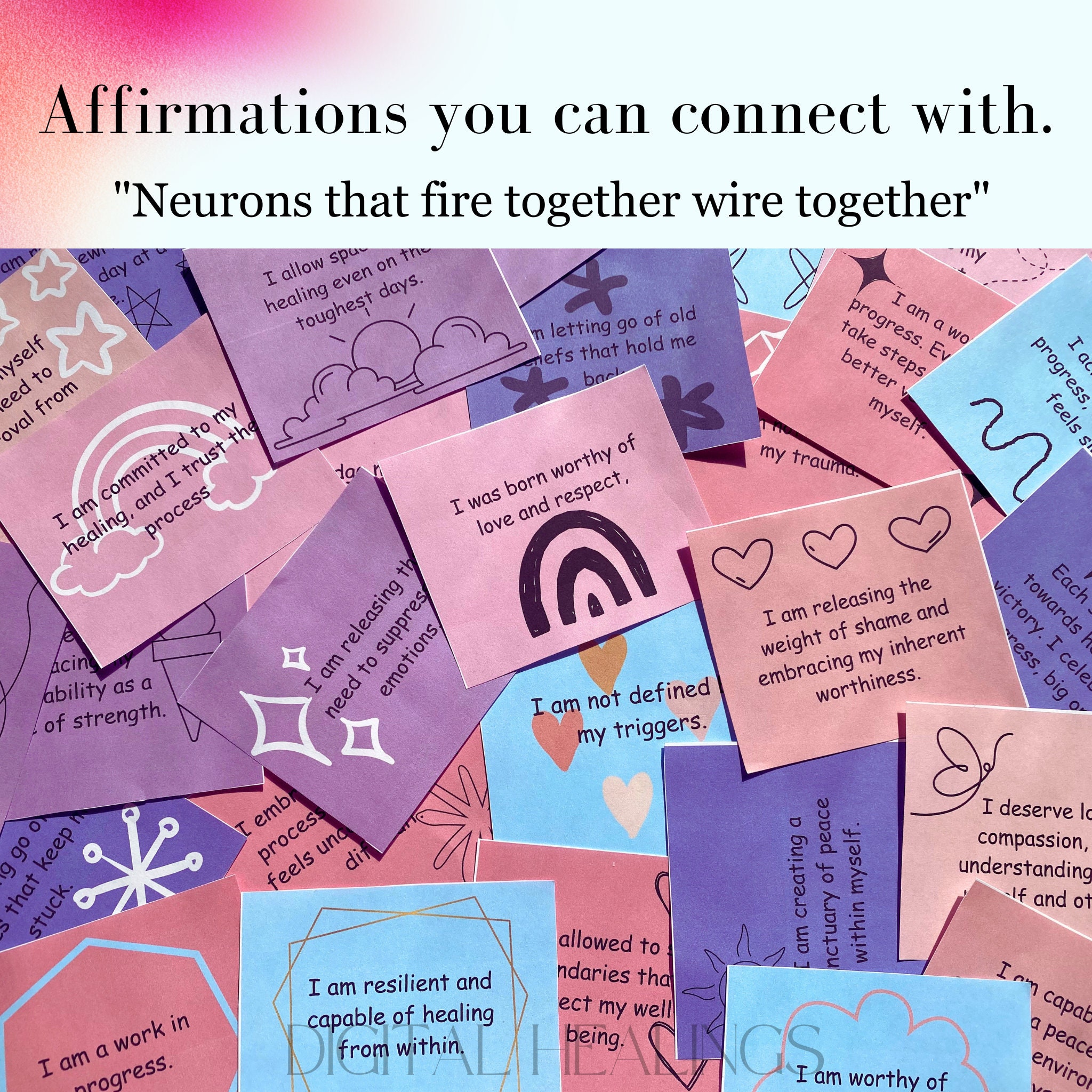 Affirmation Cards for Childhood Trauma Recovery, Complex PTSD, CPTSD ...
