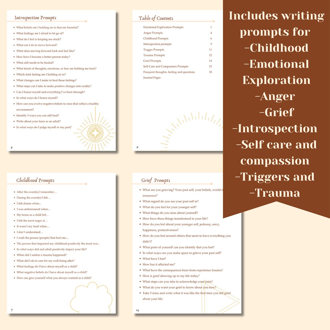 Journal Prompts for CPTSD, Complex PTSD, CPTSD Writing Prompts, Trauma ...