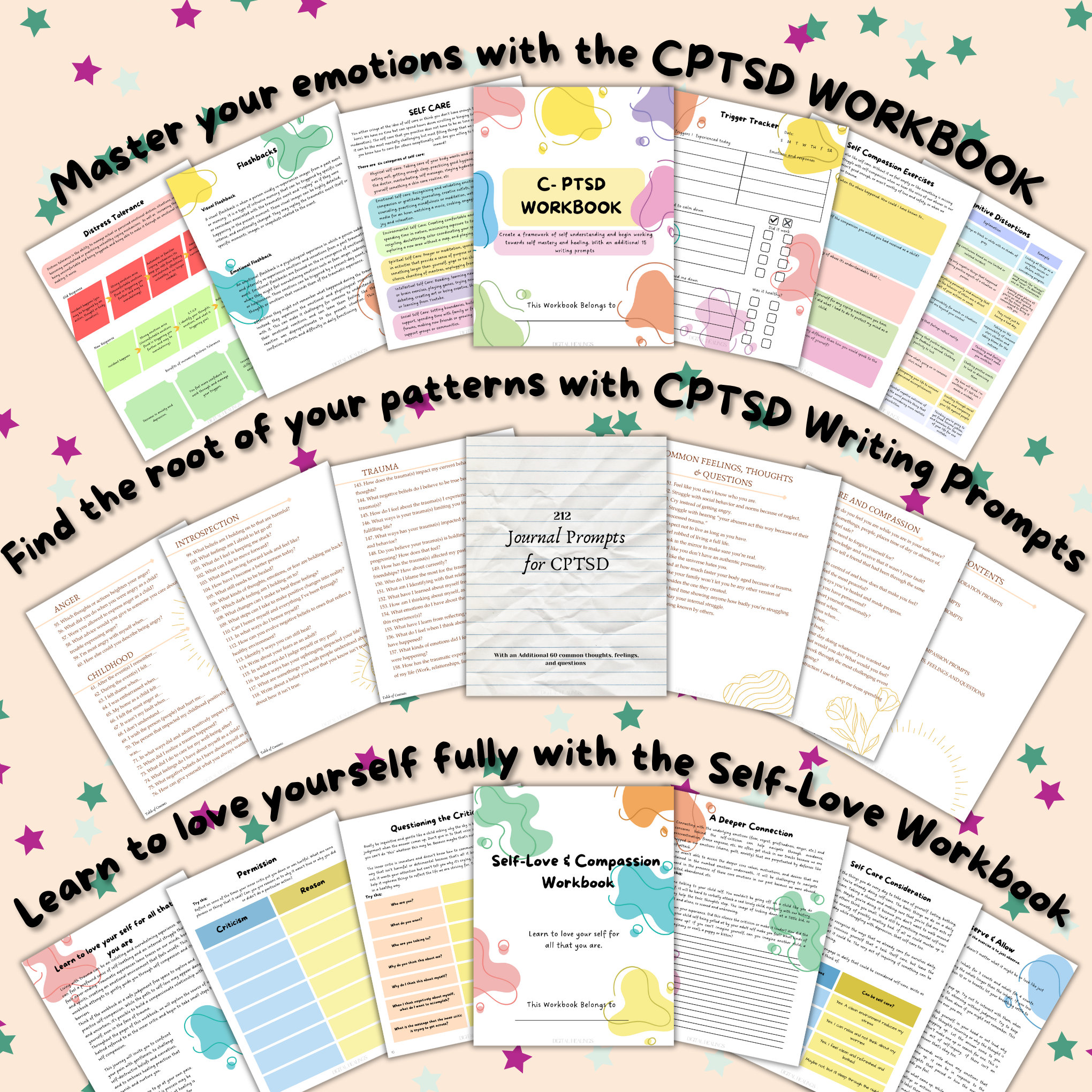 CPTSD Workbook: Complex PTSD Workbook and Self-love Self Care - Etsy