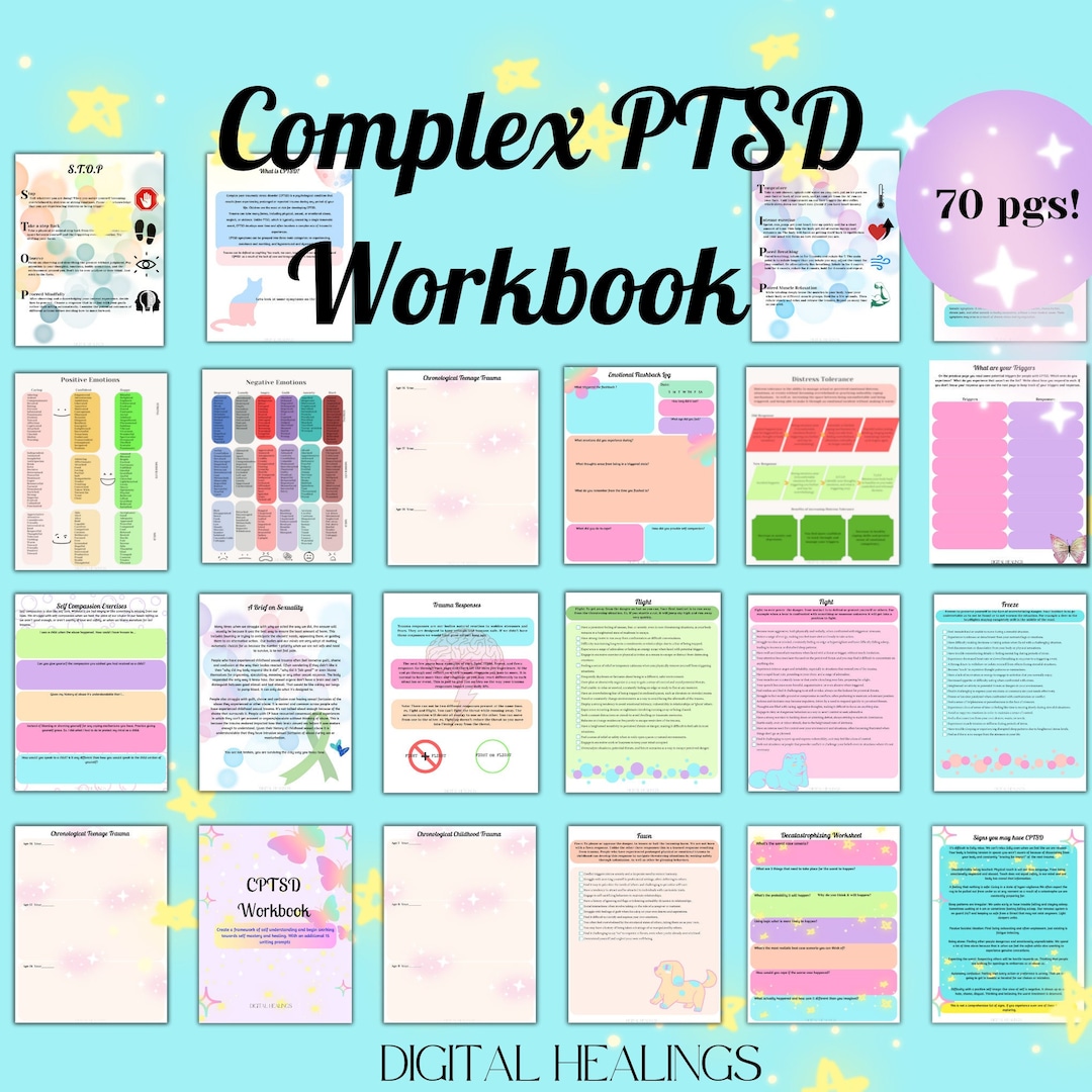 CPTSD Workbook, Complex PTSD Workbook Self Help, Healing, Childhood ...