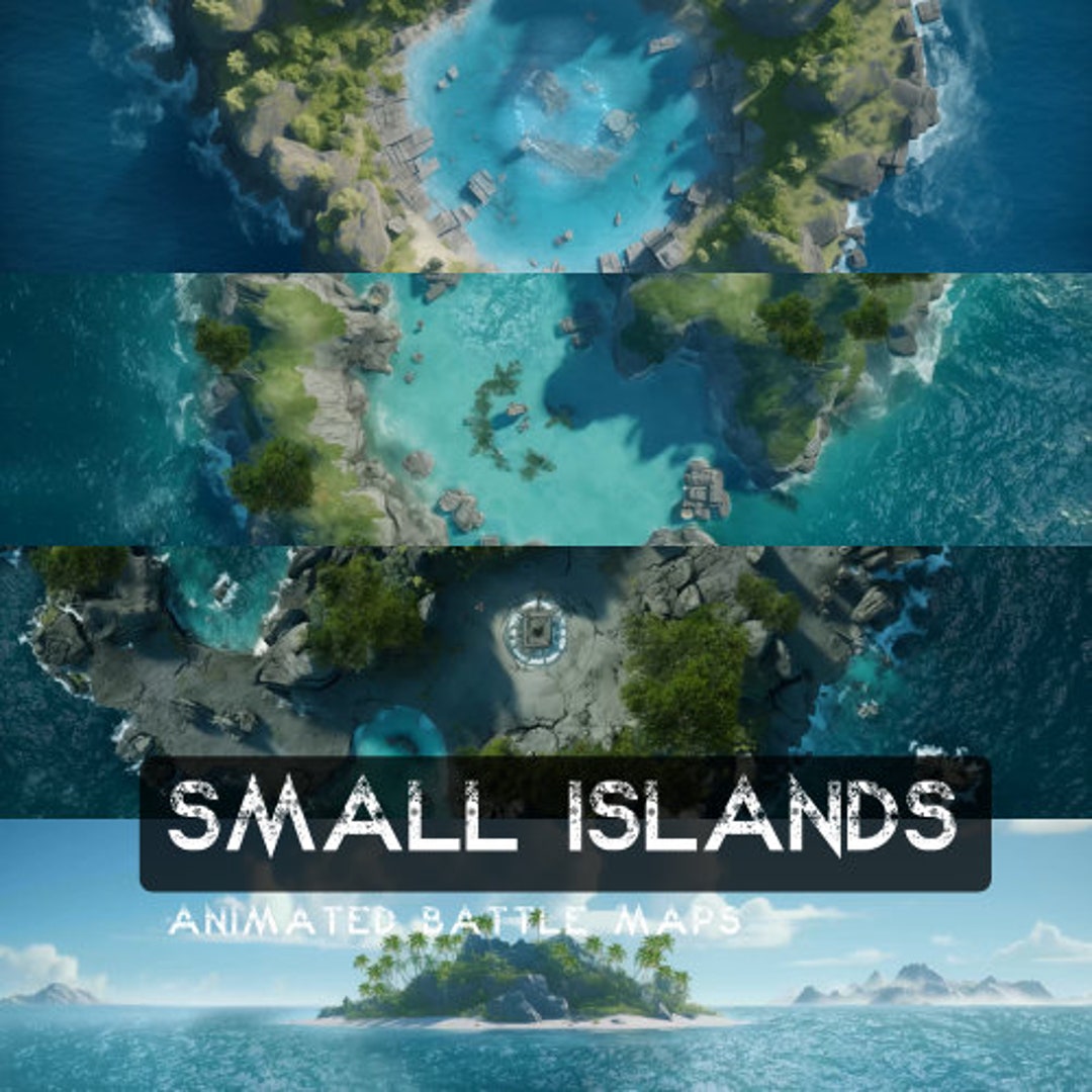 D&D Small Islands Animated Battlemaps Pack, Dungeons and Dragons ...