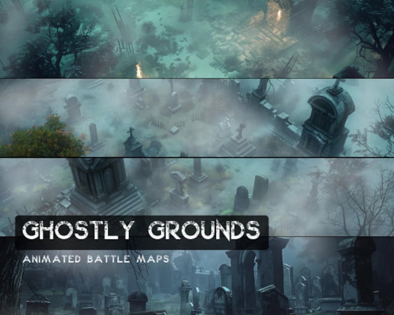 D&D Ghostly Grounds Animated Battlemaps Pack, Dungeons and Dragons ...