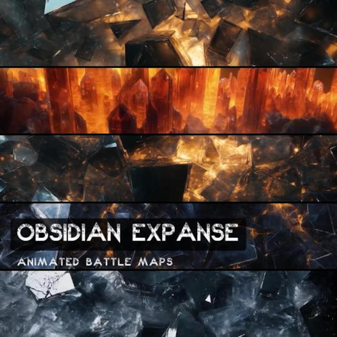 D&D Obsidian Expanse Animated Battlemaps Pack, Dungeons and Dragons ...
