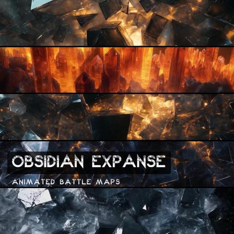D&D Obsidian Expanse Animated Battlemaps Pack, Dungeons and Dragons ...