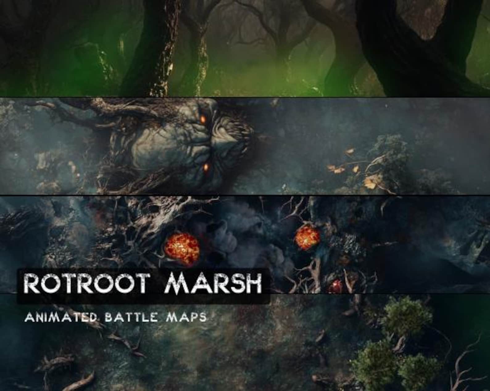 D&D Rotroot Marsh Animated Battlemaps Pack, Dungeons and Dragons ...