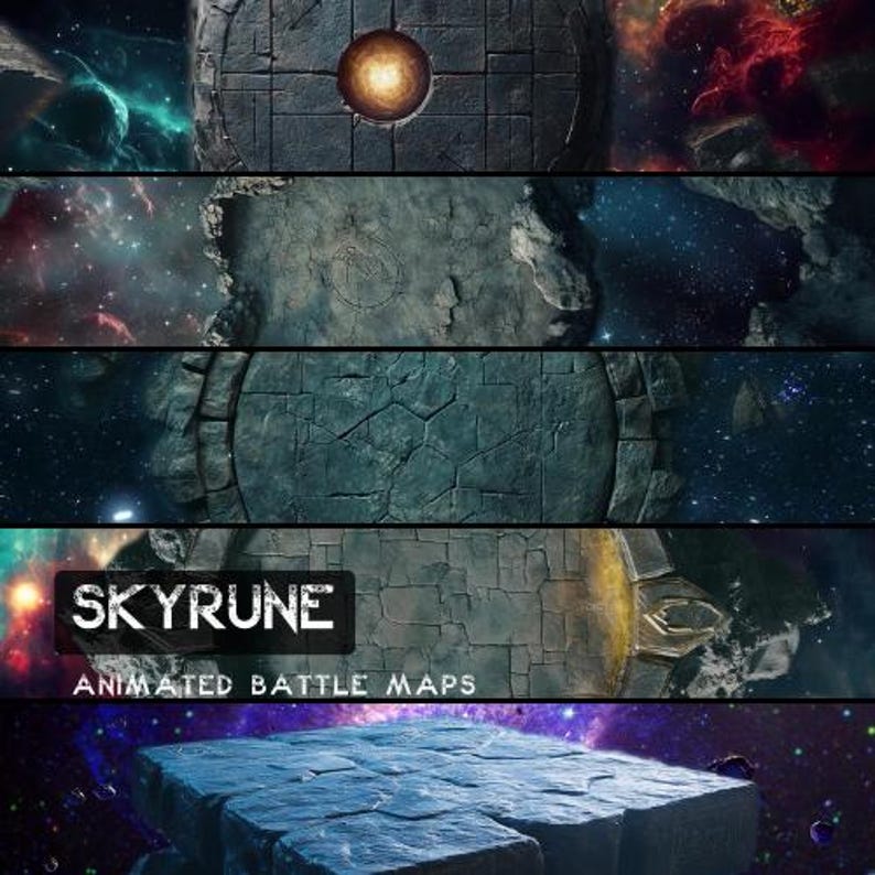 D&D Skyrune Animated Battlemaps Pack, Dungeons and Dragons Digital Battle Maps, Roll20 Battlemap ...